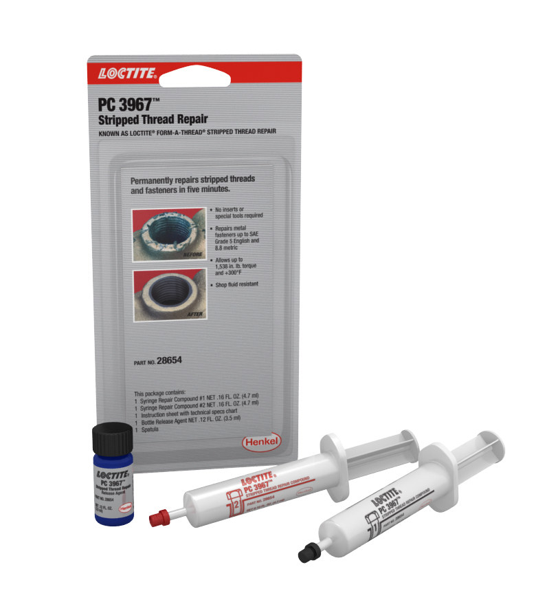 Loctite PC 3967 Thread Repair Kit - Kit - 28654, IDH:236382 ...