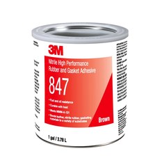 3M High Performance 847 Rubber & Gasket Adhesive 19723, 1 gal Can ...