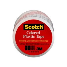 3M Scotch 191CL Colored Plastic Tape 00014, 1 1/2 in x 125 in, Clear ...