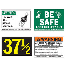 Lockout / Tagout & Electrical Safety Labels | R.S. Hughes