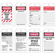 Confined Space Tags - In Stock Now - R.S. Hughes