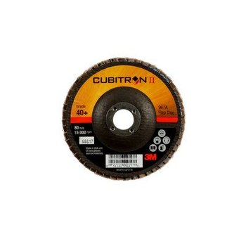 3M Cubitron II 967A Type 29 Flap Disc 55617, Ceramic Aluminum Oxide, 4 ...