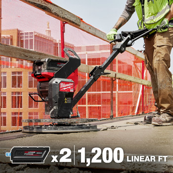 Milwaukee MX FUEL Edging Trowel MXF324-2HD, 124 lb, 9 in Blade ...