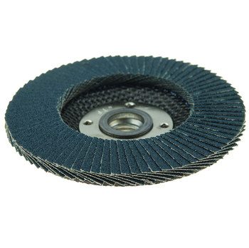 Weiler Wolverine Type 27 Flap Disc 31409, Zirconium, 4-1/2 in, 60, Medium | RSHughes.com
