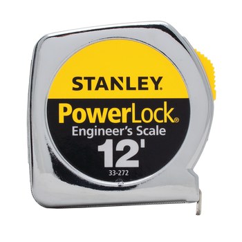 Stanley PowerLock 12 ft Tape Measure 33-272, 1/2 in Width | RSHughes.com