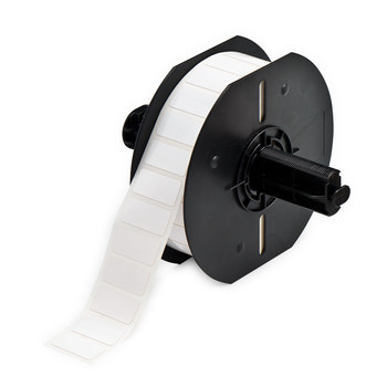 Brady B33-59-457 Die-Cut Printer Label Roll, 1 in x 1/2 in, Polyimide ...