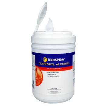 Techspray IPA Cleaning Wipe, 100 Wipes Tub, 1608-100DSP | RSHughes.com