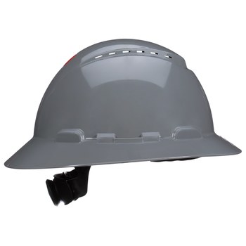 3M SecureFit Hard Hat 94543, 4-Point Ratchet Suspension, Gray ...