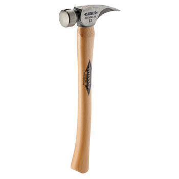 Milwaukee Titanium Framing Hammer TI12SC, Curved Handle, 12 oz Head ...