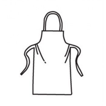 West Chester Chemical-Resistant Apron 3722, Universal, 36 in, White ...
