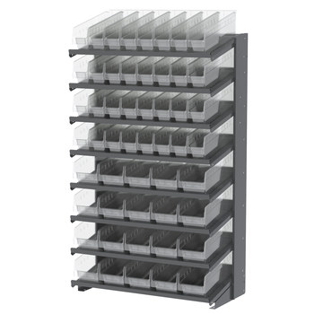 Akro-Mils Fixed Rack APRS18AST00SC, Gray, 8 Shelves | RSHughes.com