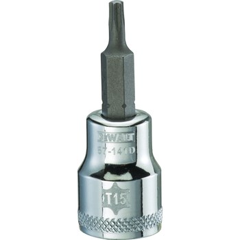 Dewalt DWMT87141OSP Torx T15 Socket, Chrome Vanadium Steel, 3/8 in ...
