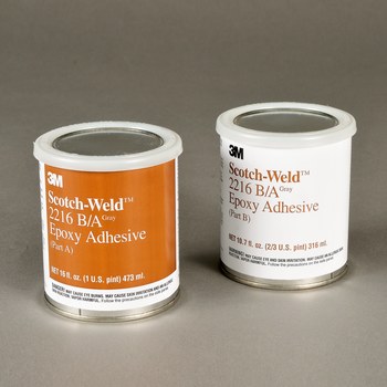 3M Scotch-Weld 2216 Gray Two-Part Epoxy Adhesive, Base & Accelerator (B ...