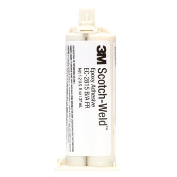 3M Scotch-Weld EC-2815 B/A FR White Two-Part Epoxy Adhesive, Base & Accelerator (B/A), 37 ml Duo ...