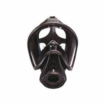 MSA Ultra Elite Full Mask Respirator 10043433, Size Large, Black, Hycar ...