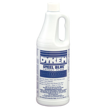 Dykem Steel Blue 80600 Layout Fluid, Blue, 31.5 fl oz | RSHughes.com