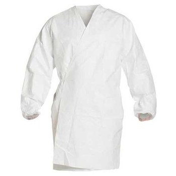 Dupont Gripper Cleanroom Smock IC226SWHMD00300B, Size Medium, Isoclean ...