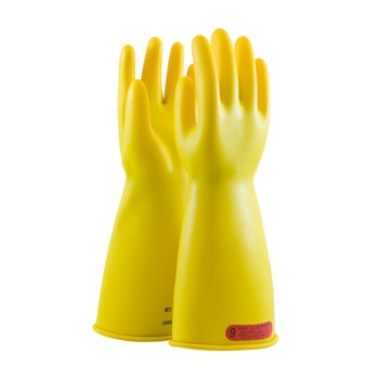 PIP Novax 170-0-14 Work Gloves 170-0-14,9, Size 9, Rubber, Yellow ...