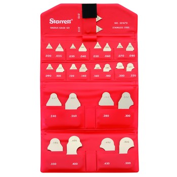 Starrett Steel Radius Gauge Set SD167GZ | RSHughes.com