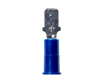 3M Scotchlok MVU14-187DMX 58674 Butted Quick-Disconnect Terminal, Blue ...