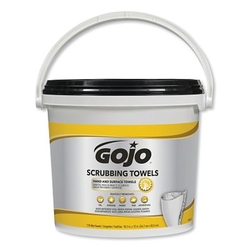 Gojo Hand Scrubbing Wipes, 170 wipes Bucket, 02 | RSHughes.com