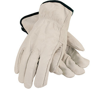 PIP 68-105 Driver's Gloves 68-105, L, Size Large, Leather, White ...
