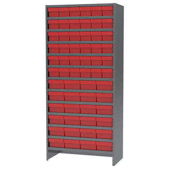 Akro-Mils ASC1879AST Fixed Shelving System ASC1879AST, Steel, 13 ...