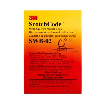 3M ScotchCode SWB-2 Write-On Overlaminate, 1 3/4 in x 3/4 in | RSHughes.com