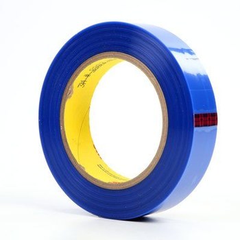 3M 8902 Blue Polyester Masking Tape, 1 in Width x 72 yd Length ...