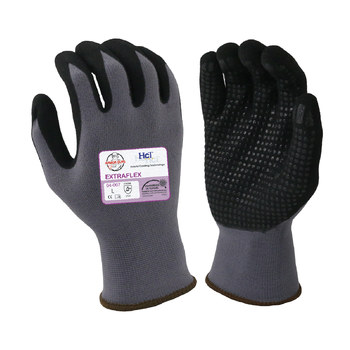 Armor Guys ExtraFlex HCT Work Gloves 04-007-L, Size Large, Nylon, Gray ...