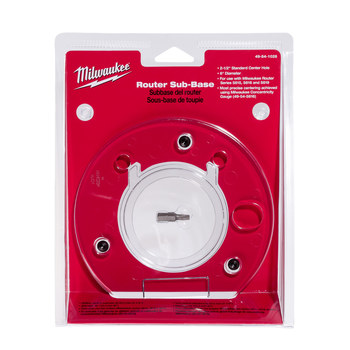 Milwaukee Router Sub-Base Template 49-54-1028, 2-1/2 in Dia. | RSHughes.com