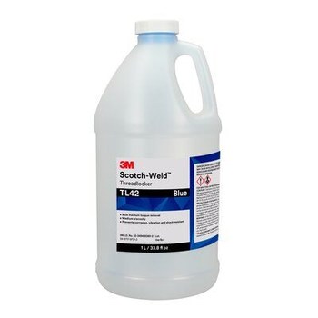 3M Scotch-Weld TL42 Blue Threadlocker 25124, Medium Strength, 33.8 fl ...
