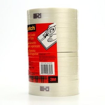 3M Scotch 898 Filament Strapping Tape 06896, 12 mm x 55 m, Clear ...