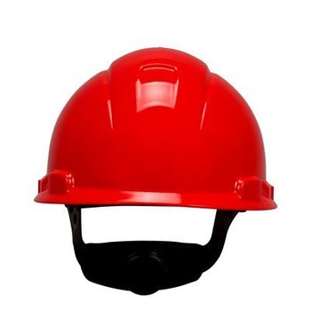 3M Hard Hat 64201, 4-Point Ratchet Suspension, Red | RSHughes.com