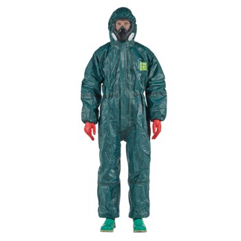 Ansell Microchem AlphaTec 68-4000 Chemical-Resistant Coveralls GR40-T ...