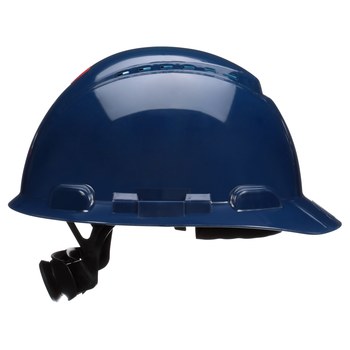 3M SecureFit Hard Hat 94518, 4-Point Ratchet Suspension, Navy Blue ...
