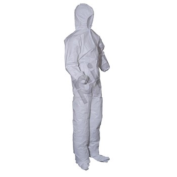 Epic Cleanroom Coveralls 206853-M, Size Medium, Polyethylene ...