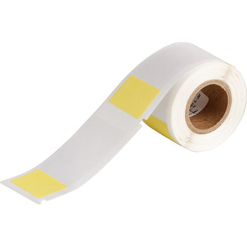Brady WML-511-292-YL Die-Cut Printer Label Roll, 1 in x 2 1/2 in, Vinyl ...