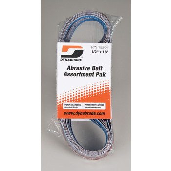Dynabrade Sanding Belt 79201, 1/2 in x 18 in, Alumina Zirconia, 80 ...