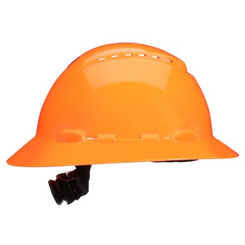 3M SecureFit Hard Hat 94541, 4-Point Ratchet Suspension, Hi-Vis Orange ...