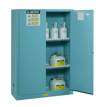 Justrite Sure-Grip EX Hazardous Material Storage Cabinet 894502, 45 gal ...