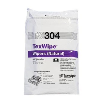 ITW Texwipe TX304 Cleaning Wiper, Cotton, 4 in x 4 in | RSHughes.com