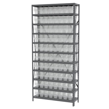 Akro-Mils Shelfmax AS1279040SC Fixed Shelving System AS1279040SC, Steel ...