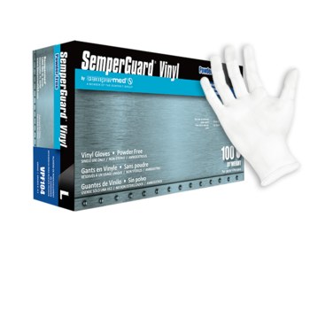 Sempermed SemperGuard VPF Disposable Gloves VPF105, Size XL, Clear | RSHughes.com