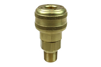Coilhose Coupler 581A, 3/8 in MPT Thread, Brass | RSHughes.com