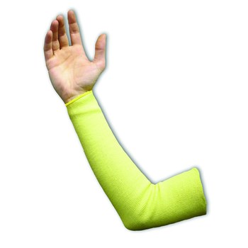 PIP Kut Gard Cut-Resistant Arm Sleeve 10-KS18, Kevlar, Yellow, 18 in ...