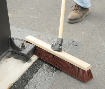 Weiler Pro-Flex 446 Push Broom Head, 24 in, Polypropylene, Maroon ...