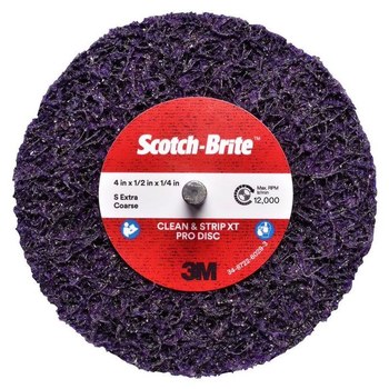 3M Scotch-Brite Clean & Strip Shaft Mount Disc 21568, 4 in, Silicon ...