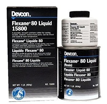 Devcon Flexane 80 Two-Part Black Urethane Adhesive, Liquid 10 lb Kit ...