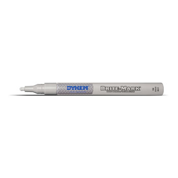 Dykem Brite-Mark 41008 Marking Pen, White, Fine Tip | RSHughes.com